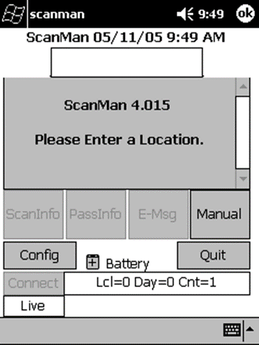 ScanMan interface