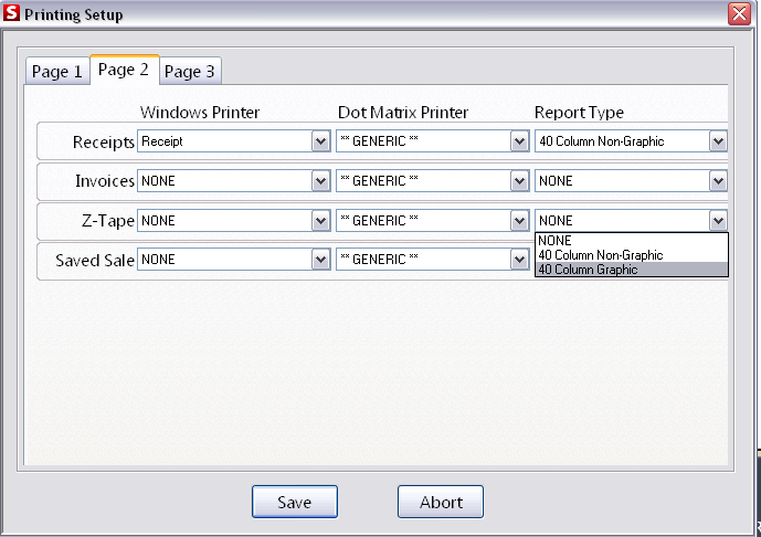 Receipts, Invoices, Summaries, Charge Cards, saved Sales, Remote ...