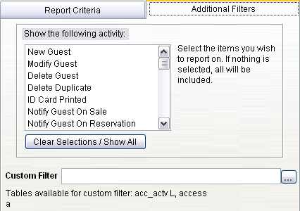 Access Activity Report